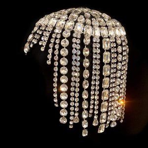 Accessories | Vintage 192s Rhinestone Headpiece Cap For Women | Poshmark